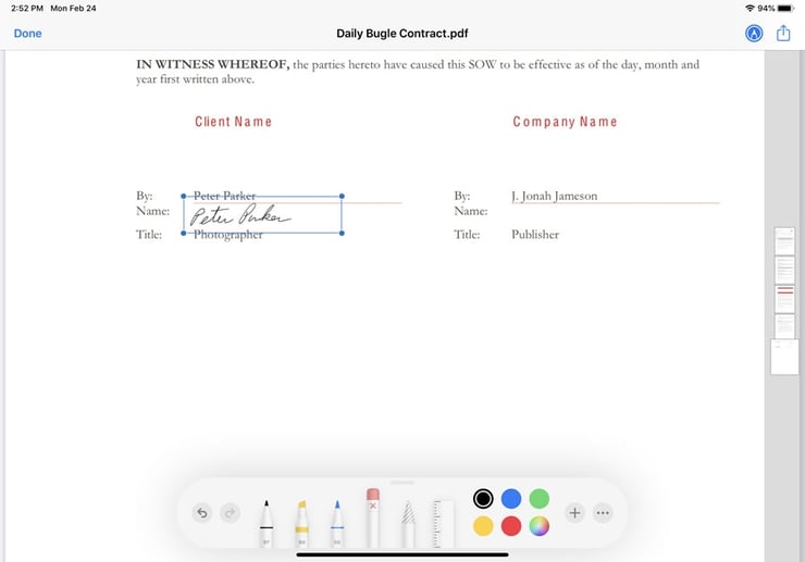 How to sign a document on your iPhone or iPad | TechRepublic