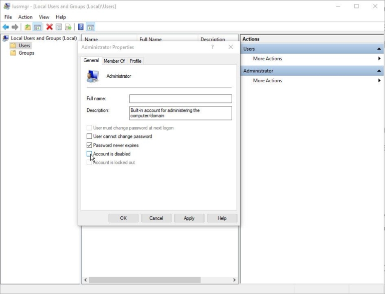 How to Enable or Disable Administrator Accounts in Windows 10