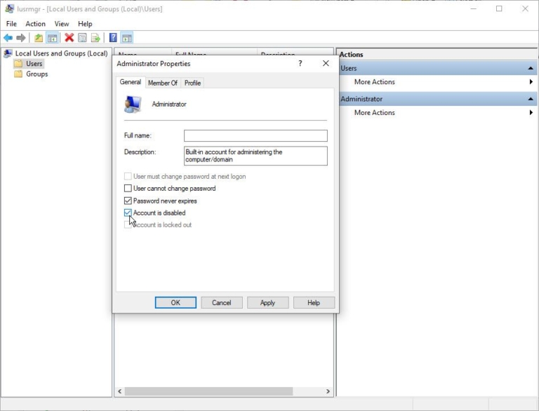 How to Enable or Disable Administrator Accounts in Windows 10