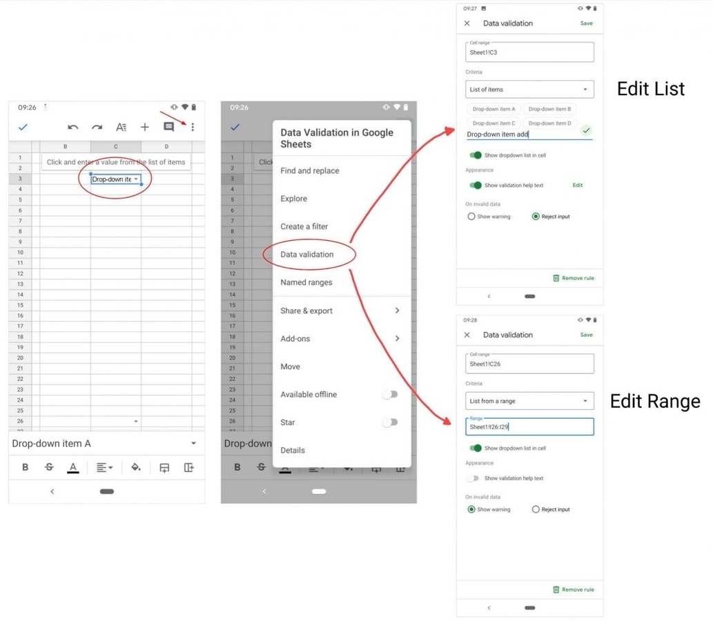 How to edit a drop-down list in Google Sheets - TechRepublic