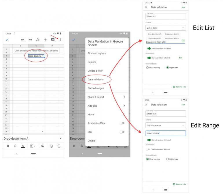 How to edit a drop-down list in Google Sheets - TechRepublic