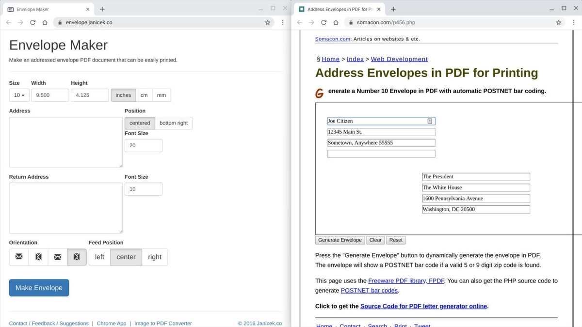 How to print an envelope from a Chromebook or Google Docs - TechRepublic