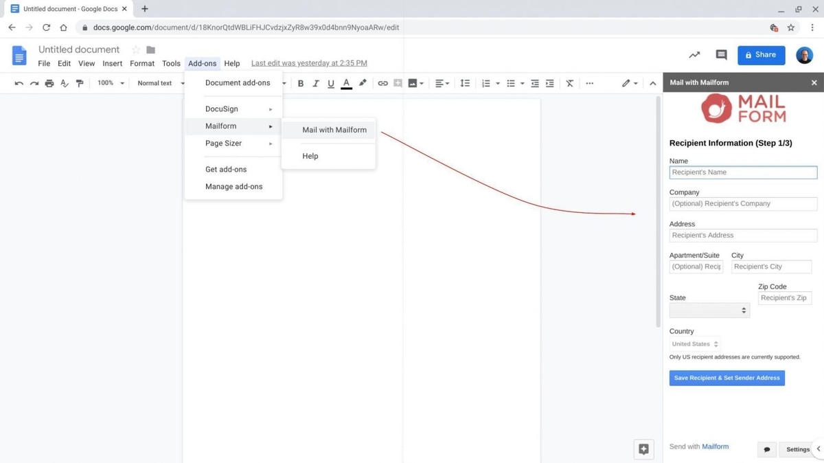 How to print an envelope from a Chromebook or Google Docs - TechRepublic