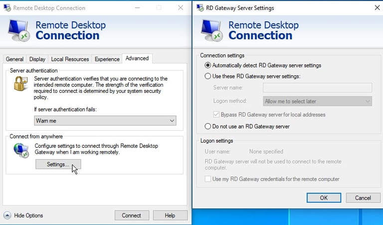 How to configure a remote desktop connection in Windows - TechRepublic