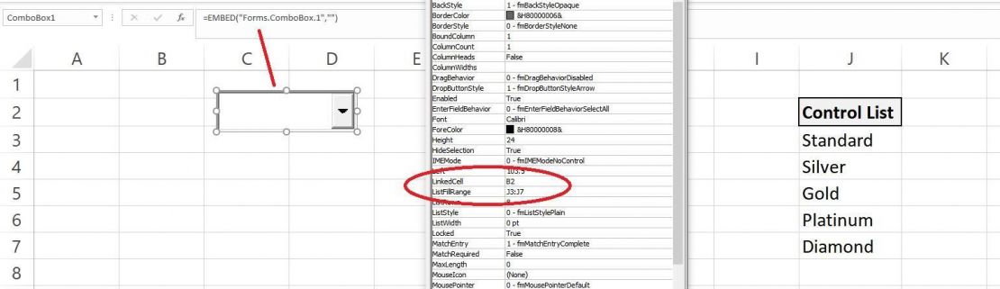 How to use the selected value in a combo to determine conditional ...