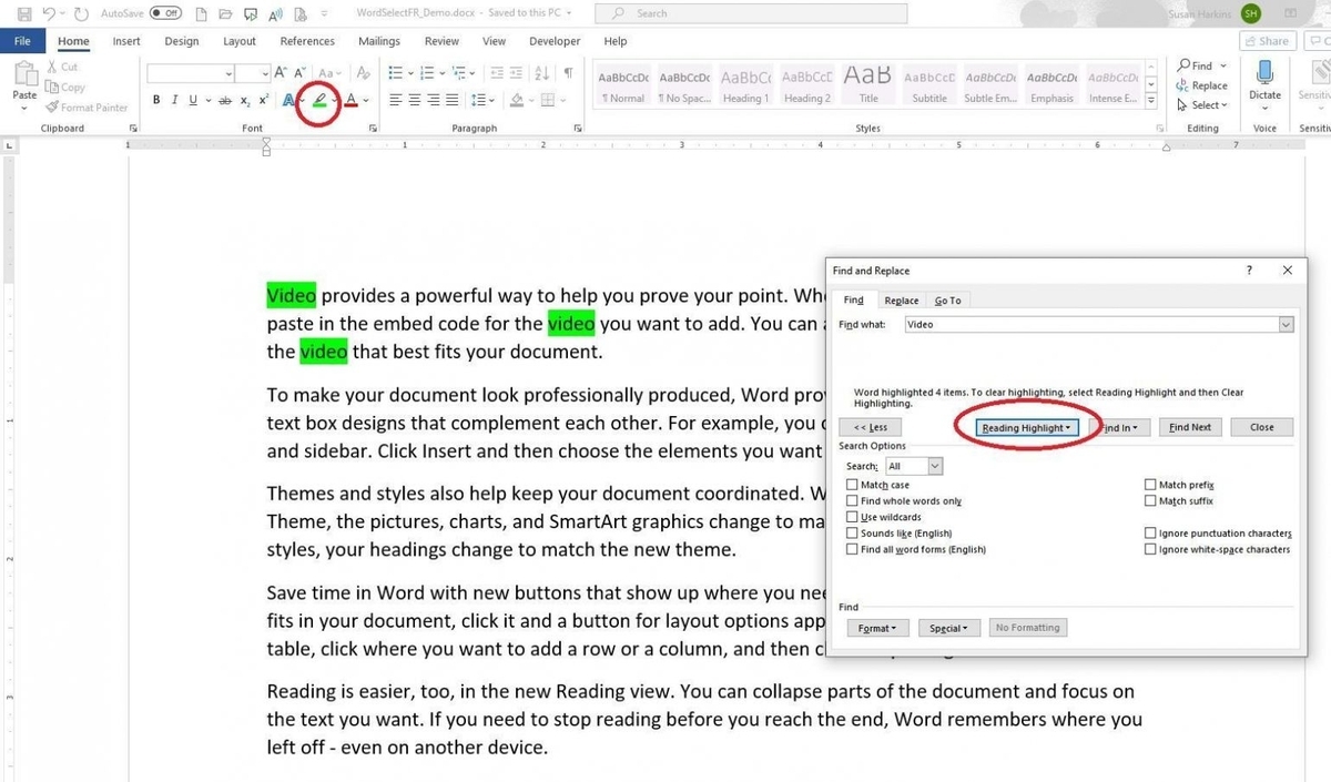 如何在 Word 中快速突出显示重复的文本 - Flnug.com