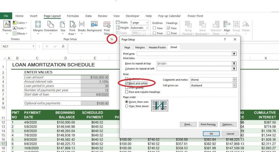 How to easily print Excel sheets in black and white | TechRepublic