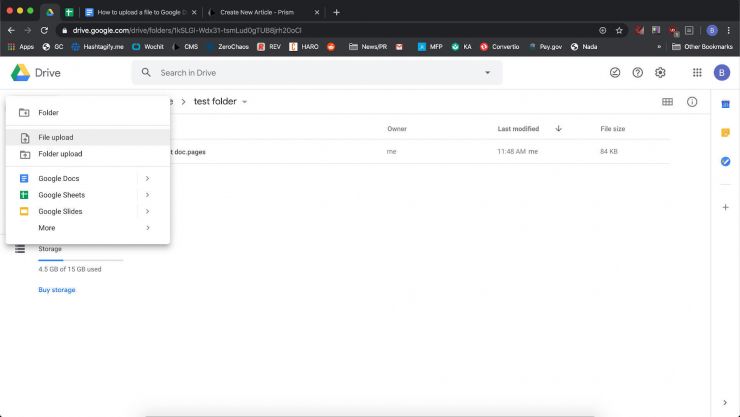 How to upload a file to Google Drive - TechRepublic