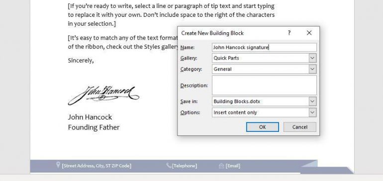 How to add an automated signature to a Microsoft Word document ...