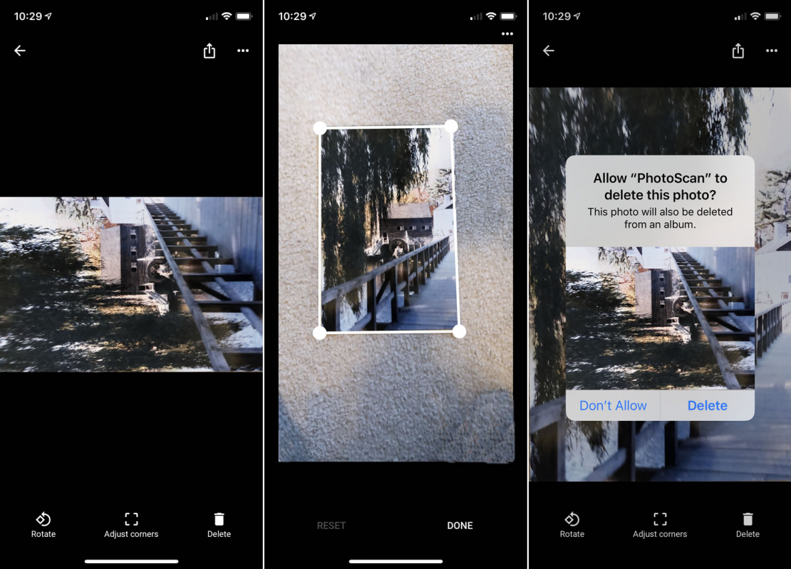 How to use Google's PhotoScan to scan images