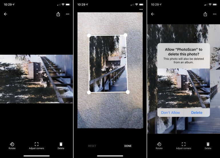 How to use Google's PhotoScan to scan images