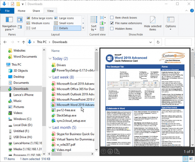 How to use the Preview Pane add-on for File Explorer in Windows 10 ...