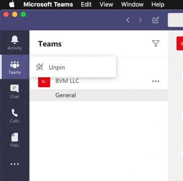 How to customize the Microsoft Teams app bar