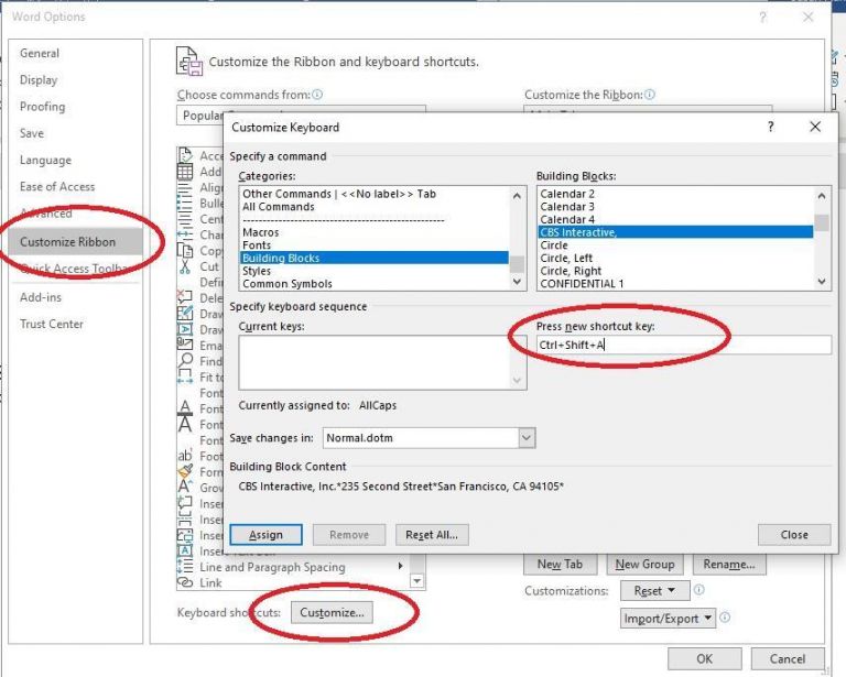 How to assign a keyboard shortcut to blocks of content for easy input ...