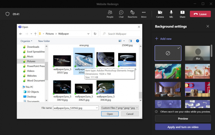 Microsoft Teams now lets you use your own custom images as your virtual ...