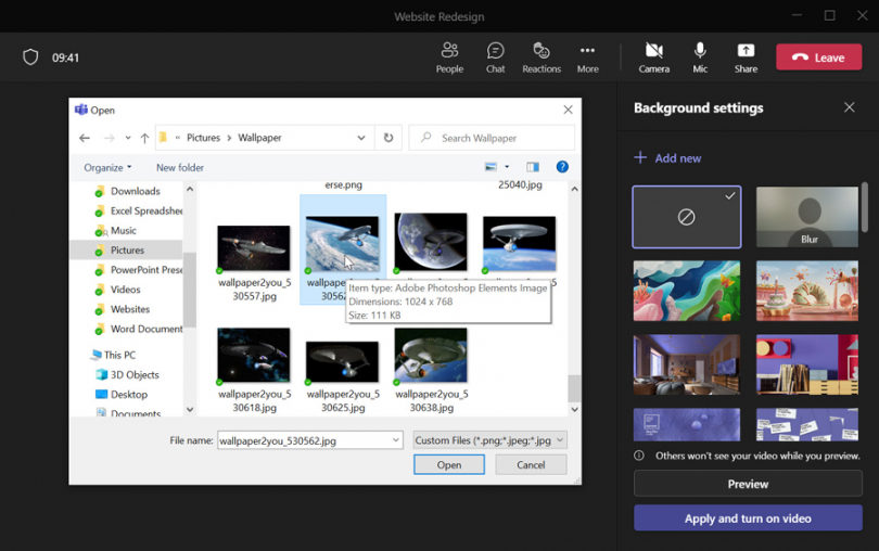 Microsoft Teams now lets you use your own custom images as your virtual ...