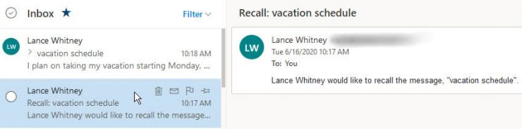 How to recall a message sent in Microsoft Outlook - TechRepublic