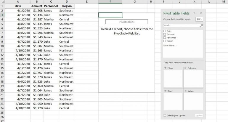 How to use Excel's PivotTable tool to turn data into meaningful ...