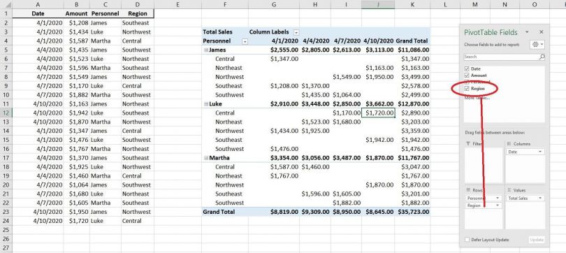 How to use Excel's PivotTable tool to turn data into meaningful ...