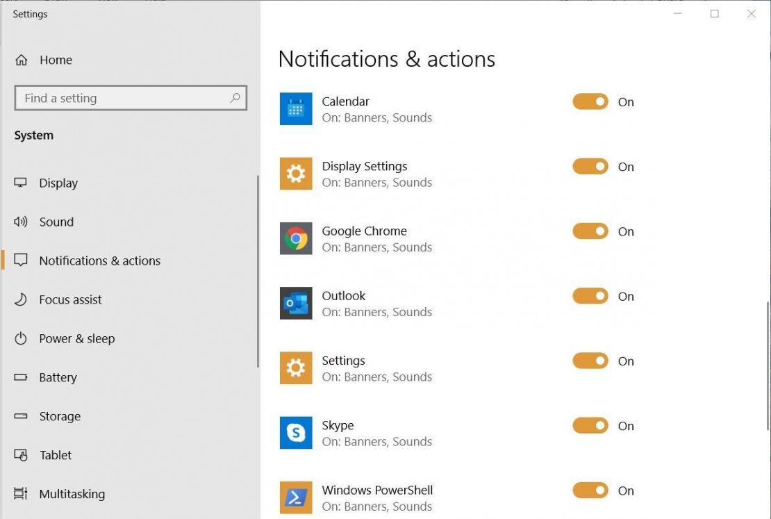 How to enable old-style Outlook notifications in Windows 10
