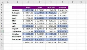 How to count individual cells within a row by their fill color in Excel ...