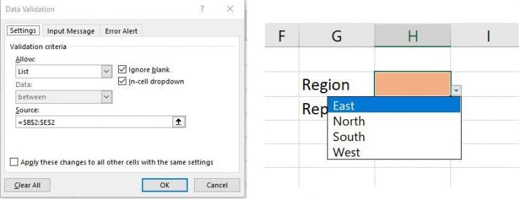 How to add a condition to a drop down list in Excel - TechRepublic