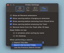 How to Use Finder to Search the Current Folder on Your Mac