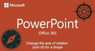 How to change the axis of rotation (sort of) for a shape in PowerPoint ...