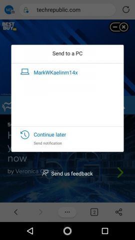How to use the Continue on PC feature in Windows 10 - TechRepublic