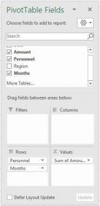 How to filter a pivot table in Excel