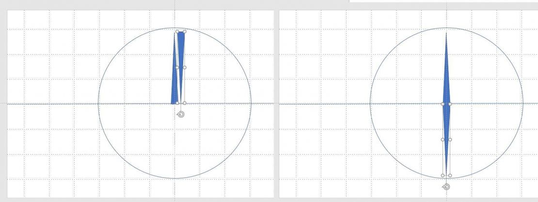 How to change the axis of rotation (sort of) for a shape in PowerPoint ...