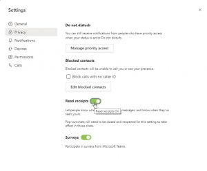 How to manage your privacy and other settings in Microsoft Teams ...