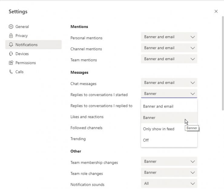 How to manage your privacy and other settings in Microsoft Teams ...