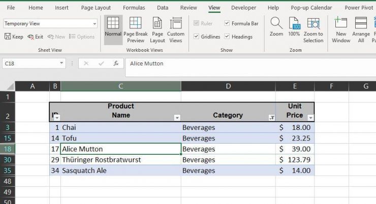 How to use sheet view for more flexible collaboration in Excel