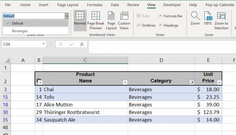 How to use sheet view for more flexible collaboration in Excel
