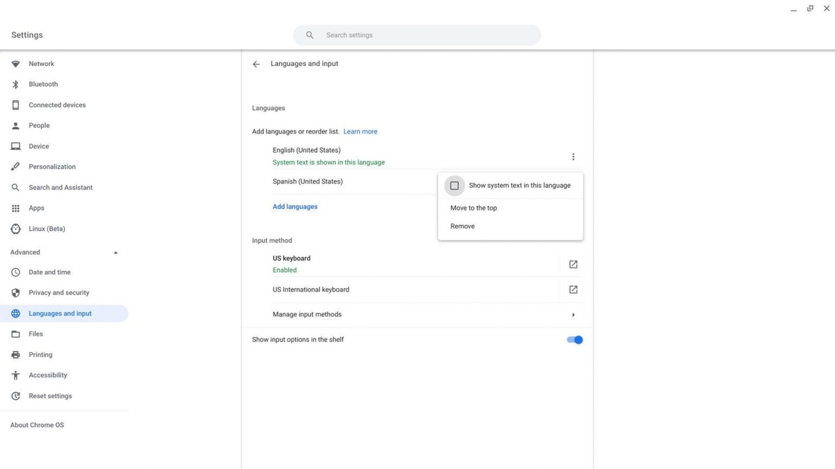 How to configure a Chromebook for Spanish and English - TechRepublic