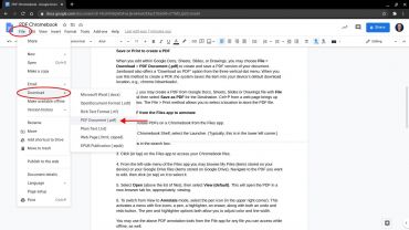 How to work with PDF files on a Chromebook