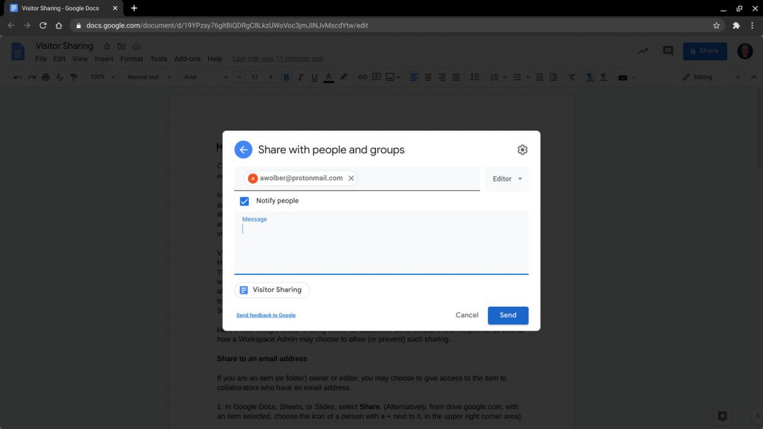 How to use Google Workspace visitor sharing - TechRepublic