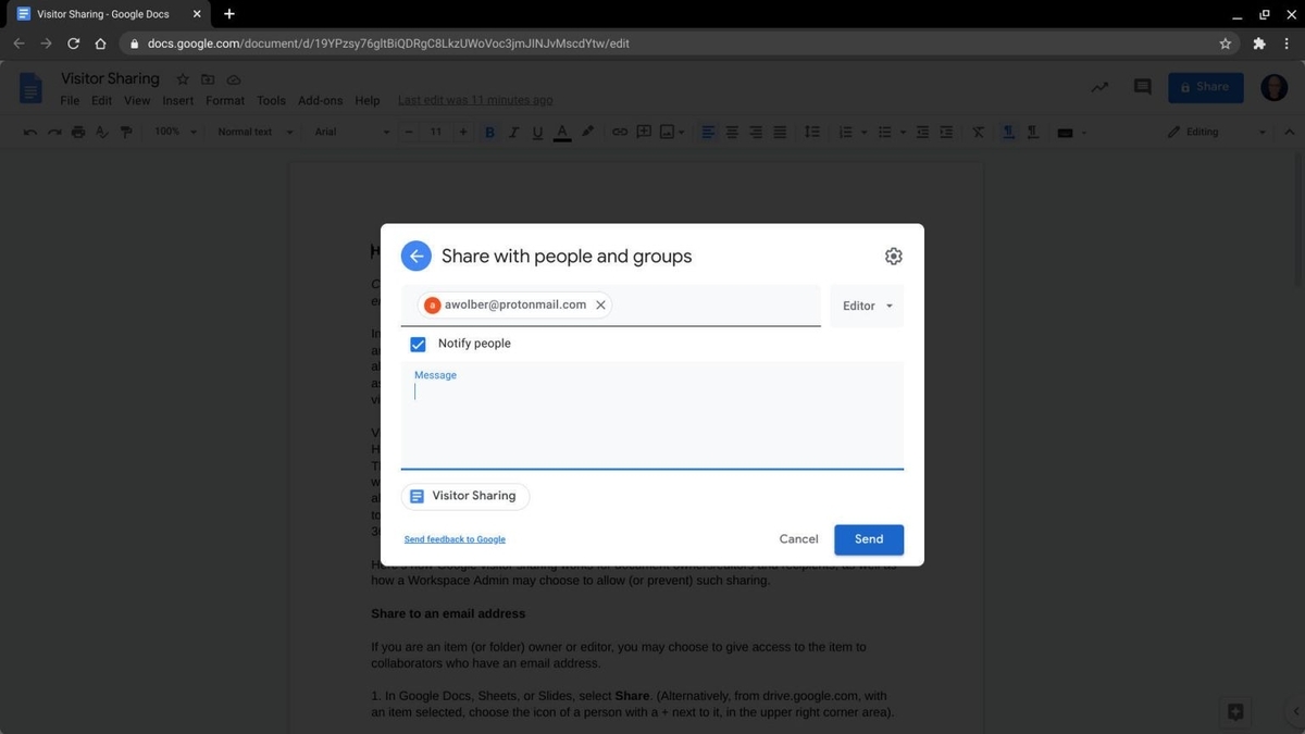 How to use Google Workspace visitor sharing - TechRepublic