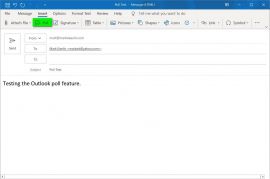 How to use the built-in polling feature of Microsoft 365 Outlook ...
