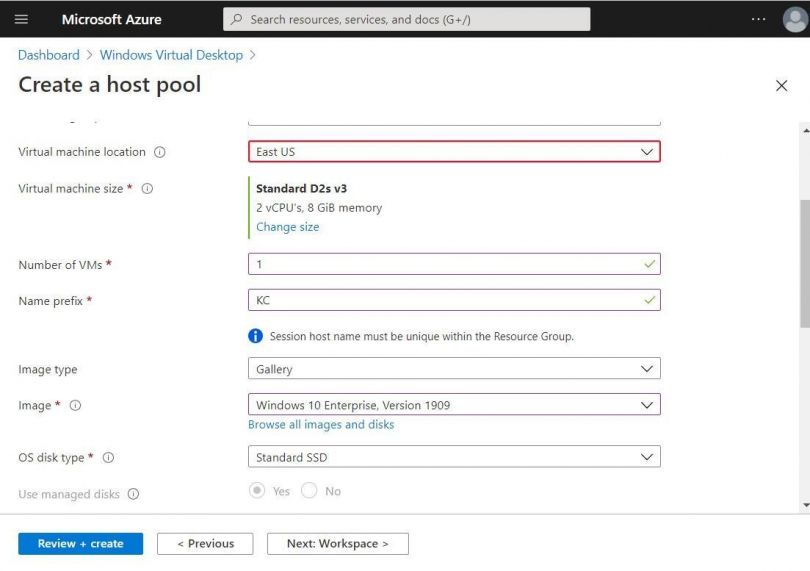 How to create a Windows Virtual Desktop in Microsoft Azure