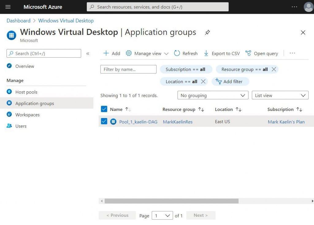 How to create a Windows Virtual Desktop in Microsoft Azure