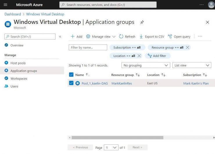 How to create a Windows Virtual Desktop in Microsoft Azure