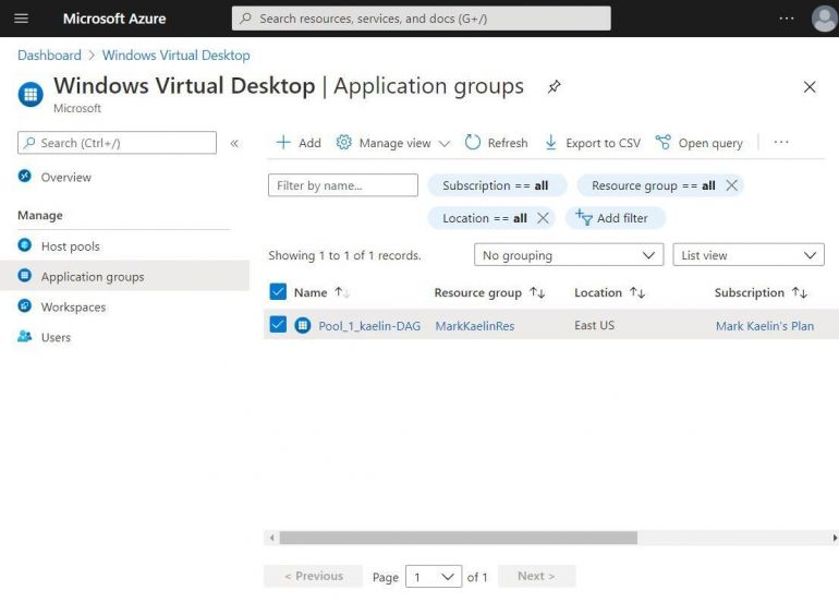 How to create a Windows Virtual Desktop in Microsoft Azure