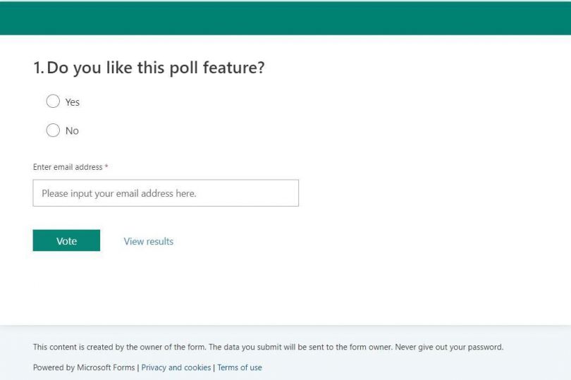 How to use the built-in polling feature of Microsoft 365 Outlook ...