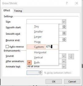 How to use the Grow/Shrink animation to highlight one point at a time ...