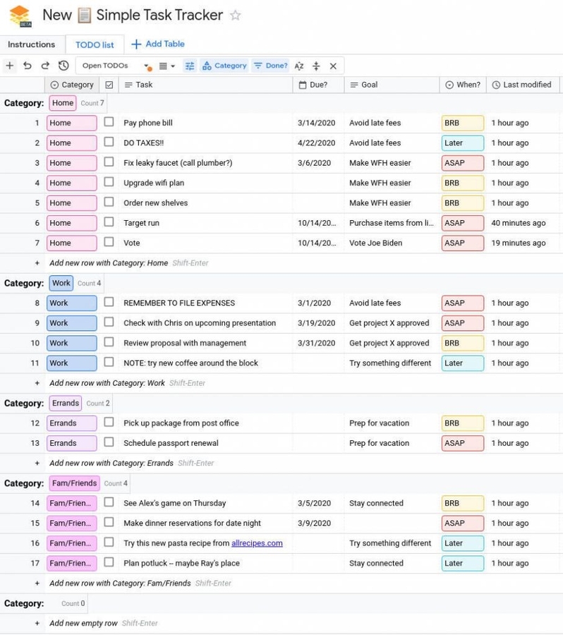 How to use Google Tables to visualize and manage data - TechRepublic