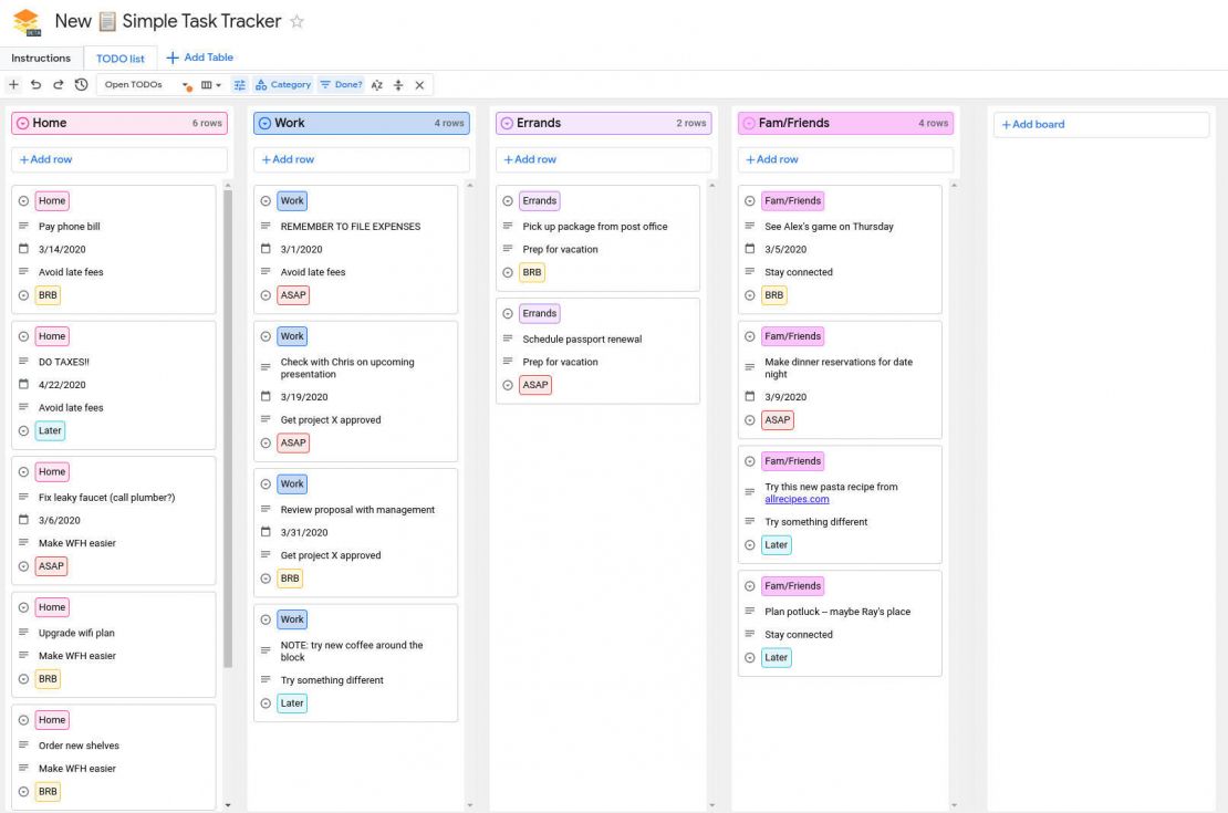 How to use Google Tables to visualize and manage data - TechRepublic