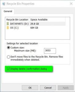 3 ways to change the "confirm on delete" dialog in Windows 10 ...