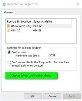3 ways to change the "confirm on delete" dialog in Windows 10 ...